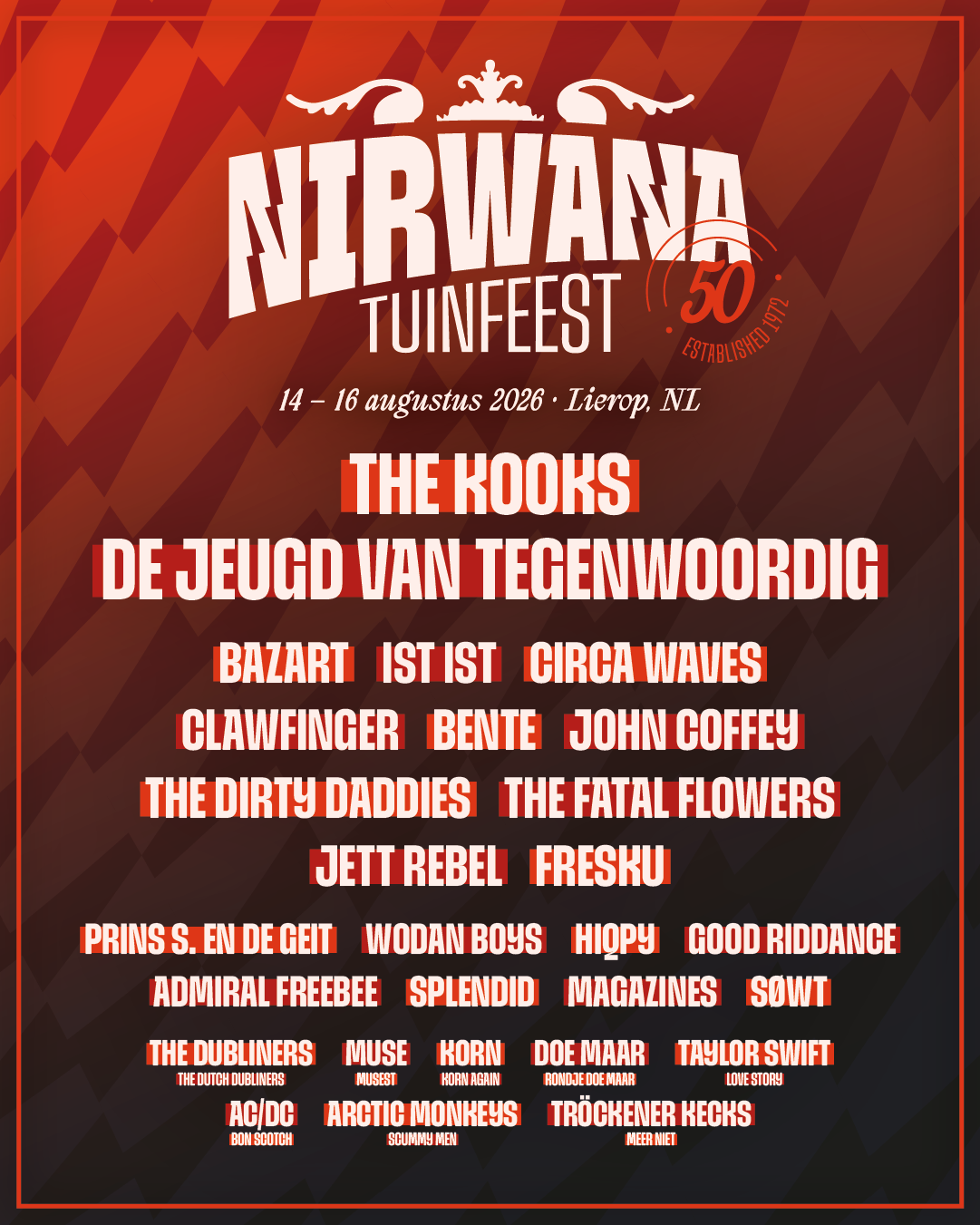 Nirwana Tuinfeest 2026 | Nieuws, line-up, tickets en meer