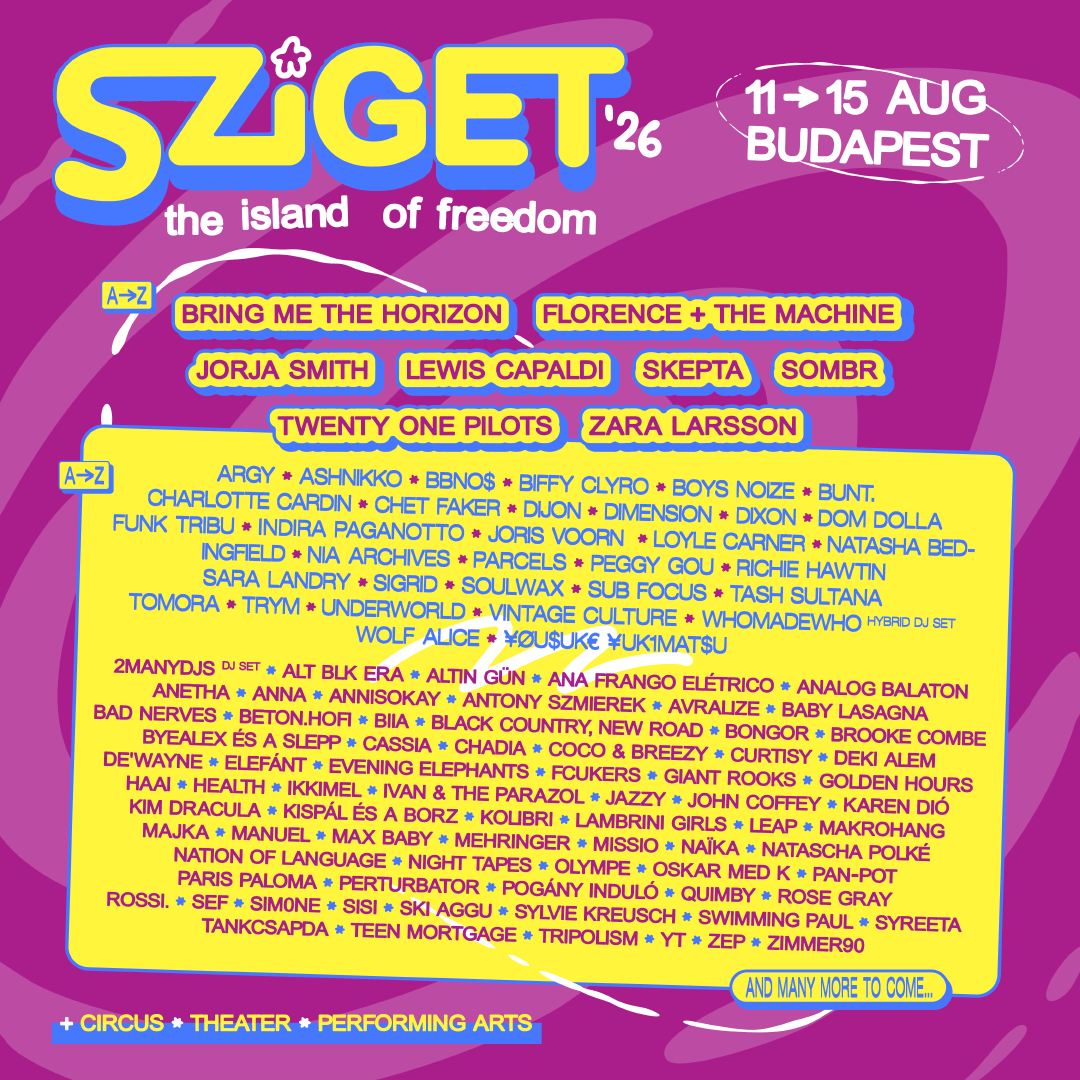 Sziget 2026 | Nieuws, line-up, tickets en meer